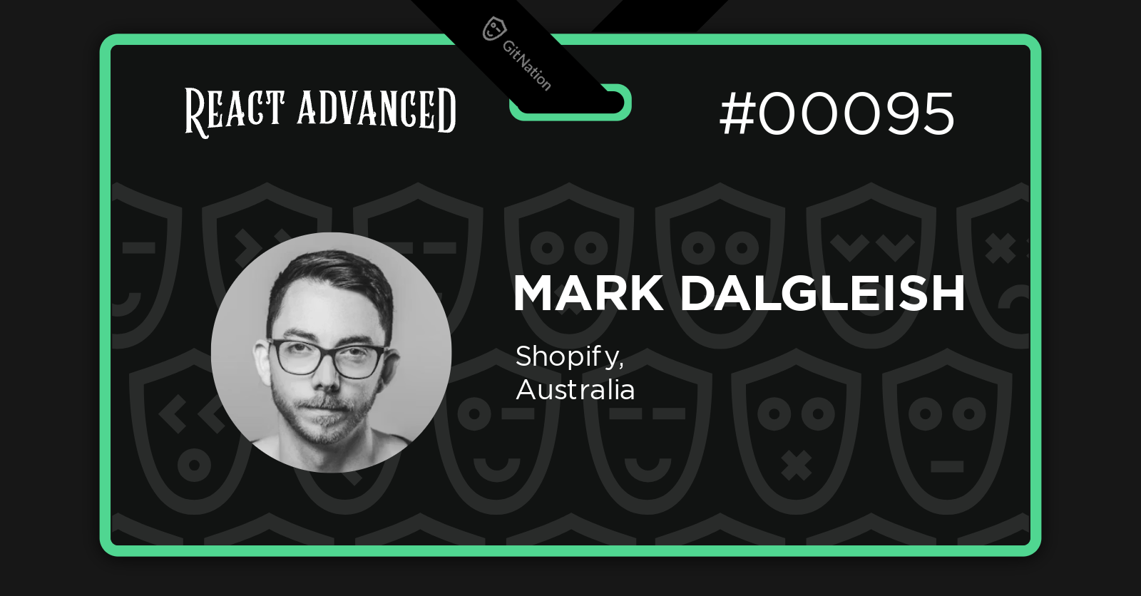Mark Dalgleish's React Advanced 2023 badge
