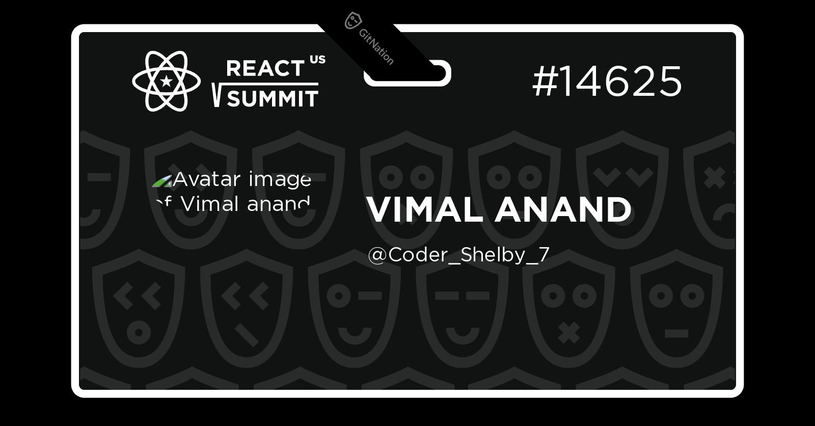 Vimal Anands React Summit Us 2023 Badge